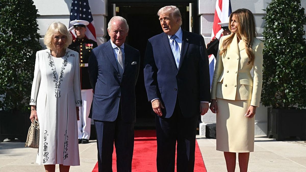 Lip reader reveals King Charles 'telling off Trump' just moments after ...