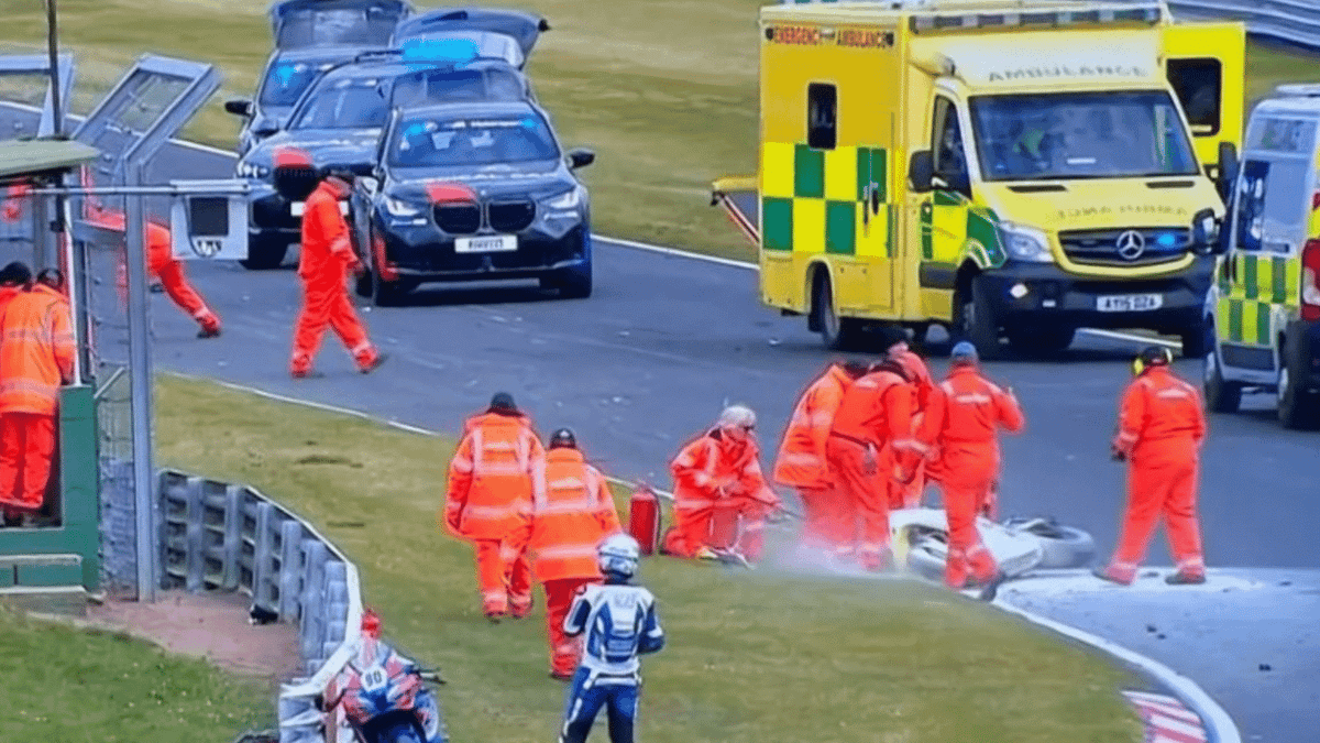 Two riders die after ‘catastrophic’ 11-bike crash at British Superbikes ...