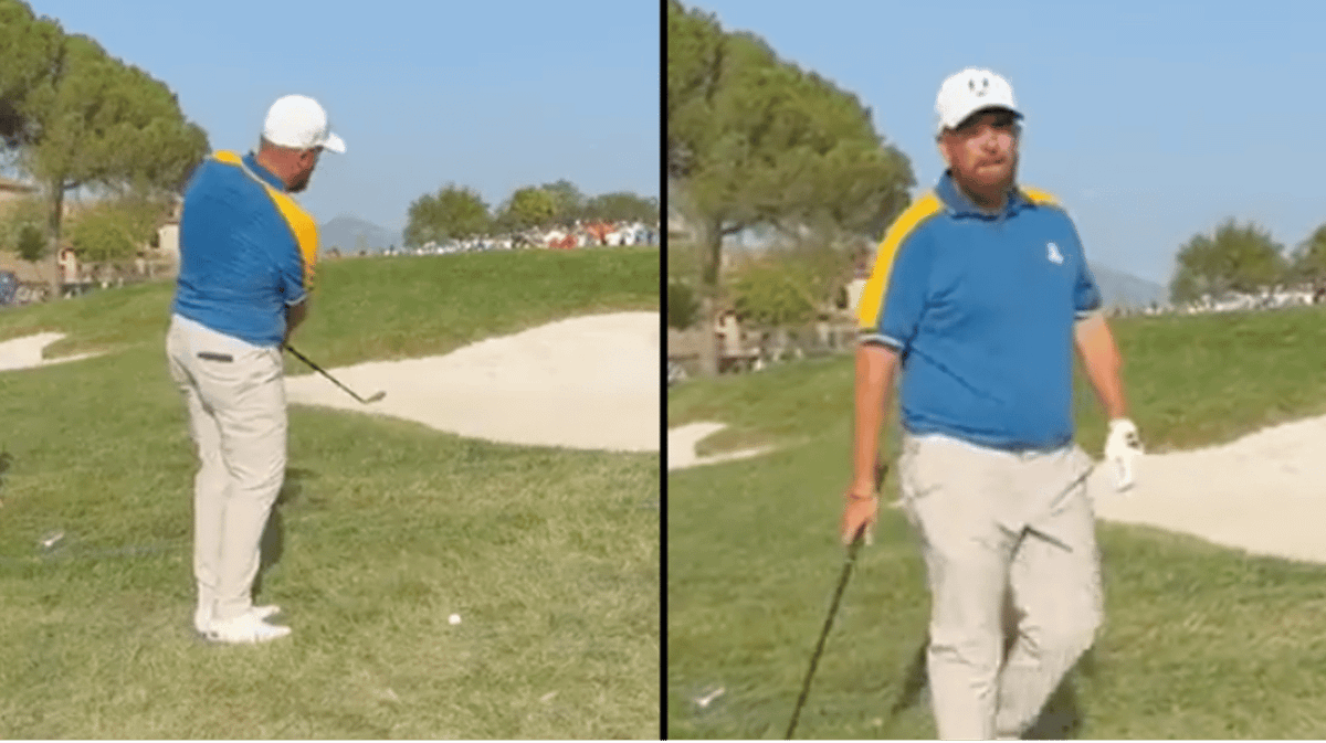 Golfer's brutal reaction to steward asking crowd to be quiet leaves ...