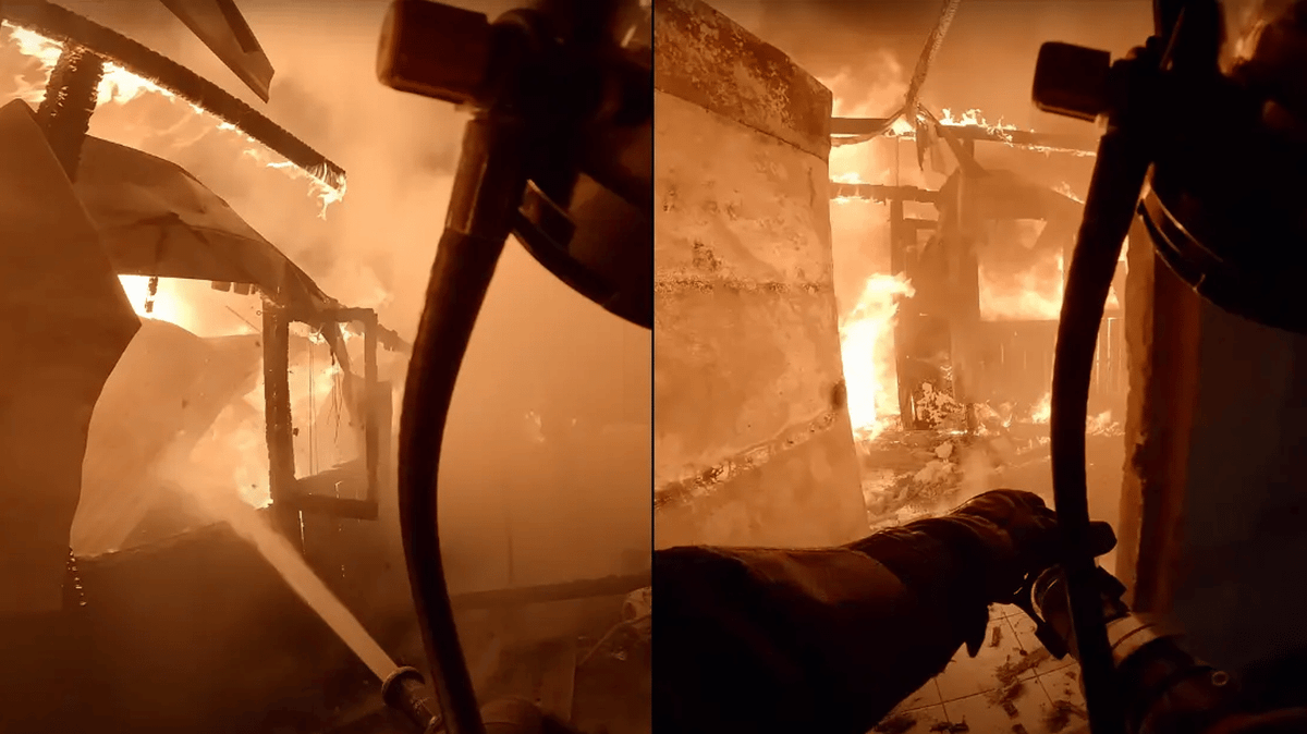 GoPro footage of firefighter entering burning house is giving people 'a ...