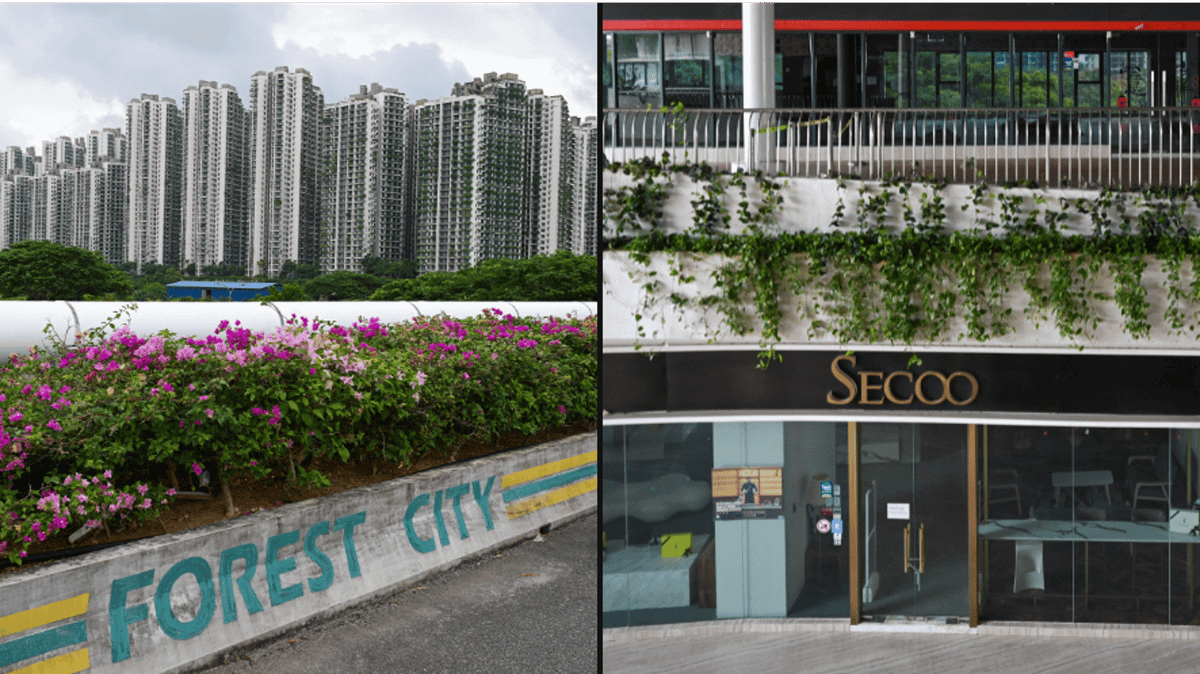 £80 billion 'ghost city' has 'staircase to nowhere' and crocodile ...