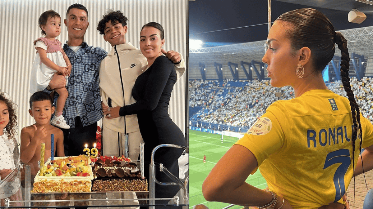 Newspaper edits out bum of Cristiano Ronaldo’s partner Georgina from pic