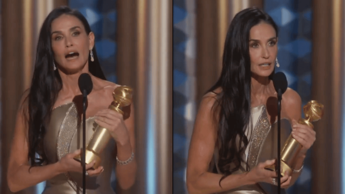 Demi Moore makes heartbreaking admission during speech after winning ...