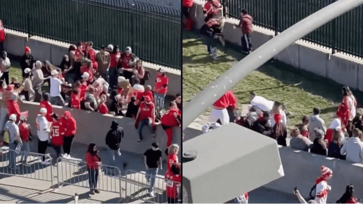 Incredible video shows moment public tackled suspect to ground after ...