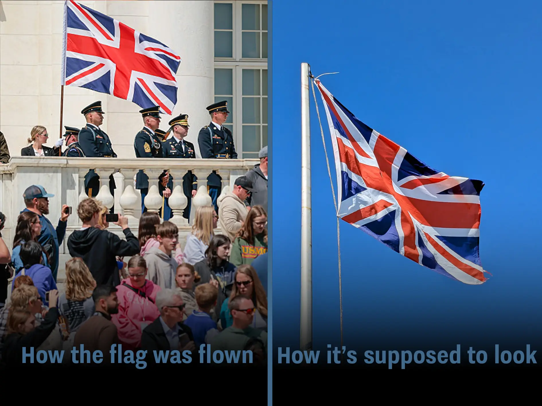 US broke protocol with embarrassing flag mistake in front of King Charles